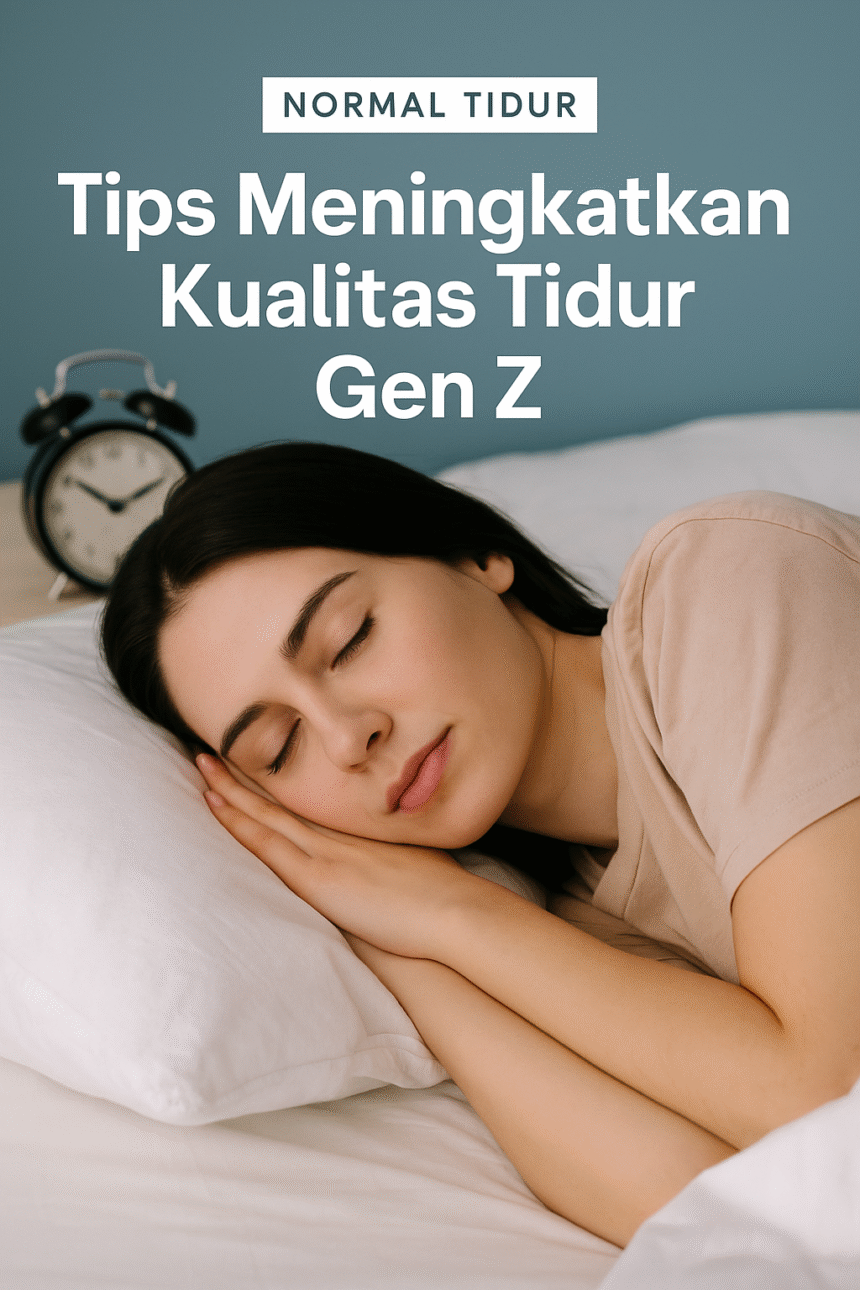 Tidur Normal Ala Gen Z